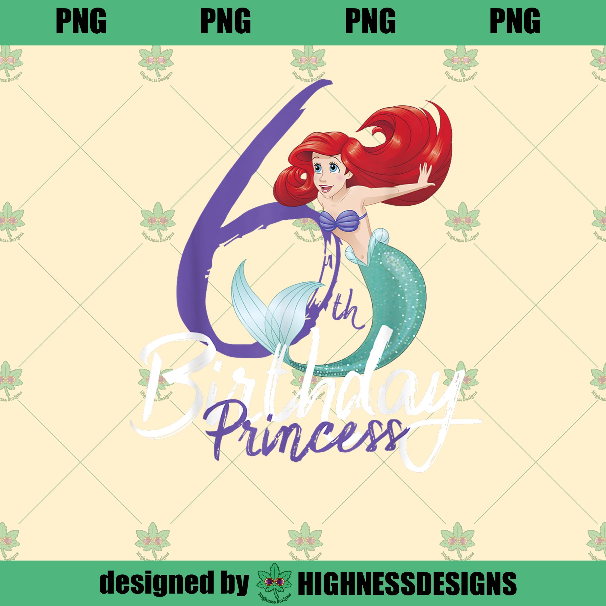 Disney The Little Mermaid Ariel 6th Birthday Princess Pose P - Inspire ...
