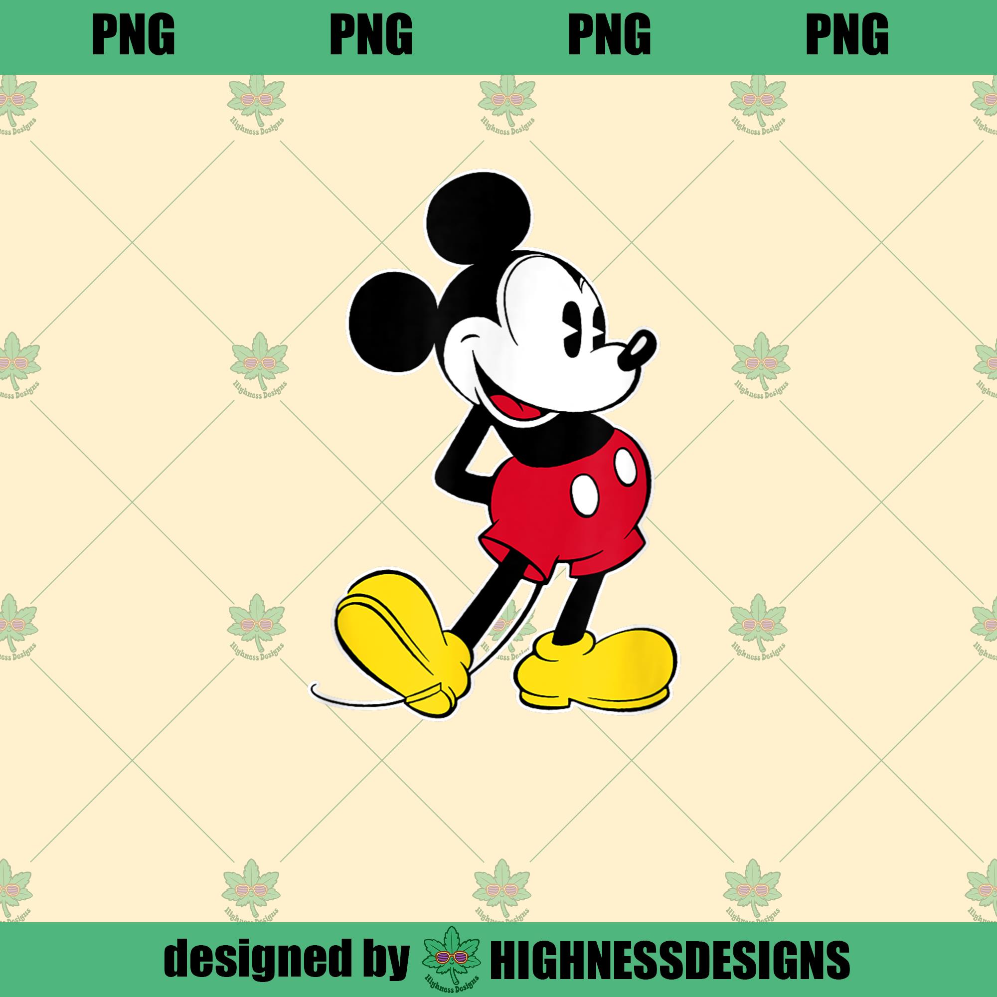 Disney Mickey Mouse Classic Pose PNG Download | Inspire Uplift