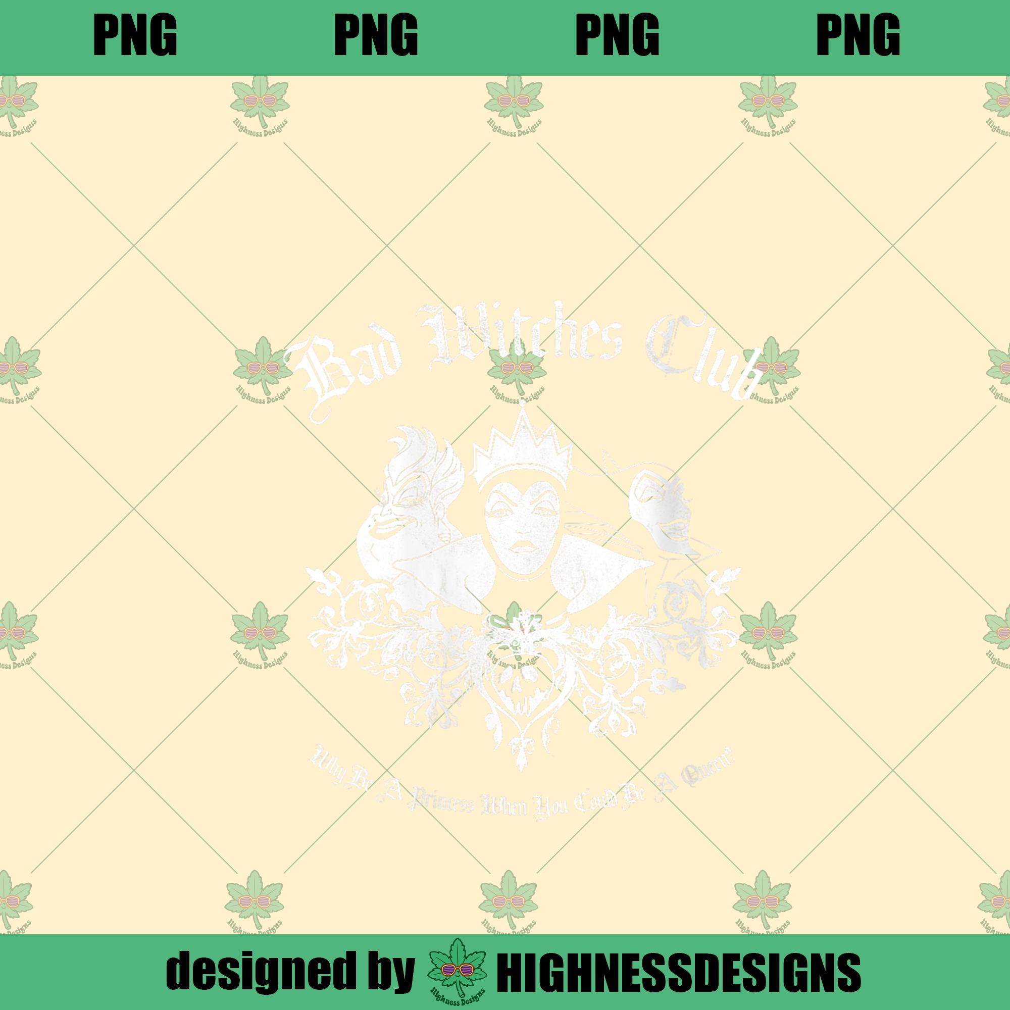 Disney Villains The Bad Witches Club PNG Download | Inspire Uplift