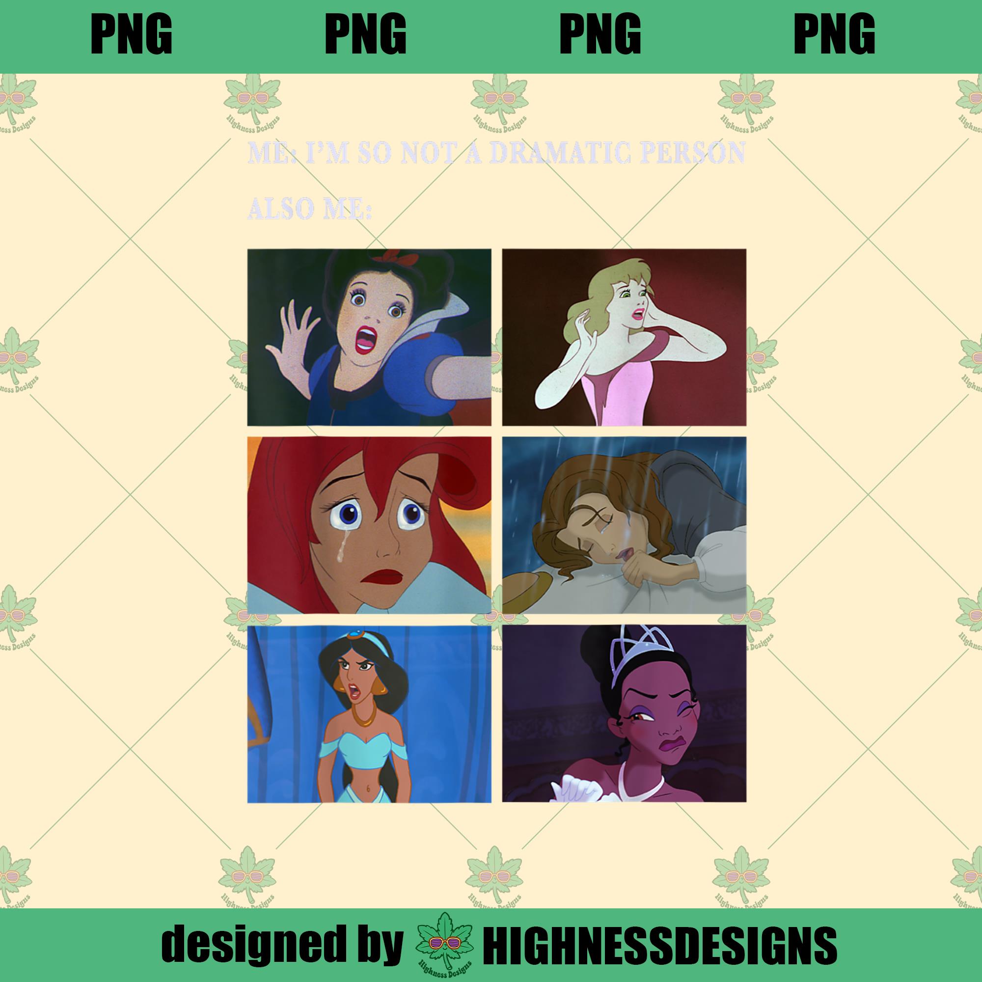 Disney Princess Not Dramatic Meme Panel PNG Download | Inspire Uplift