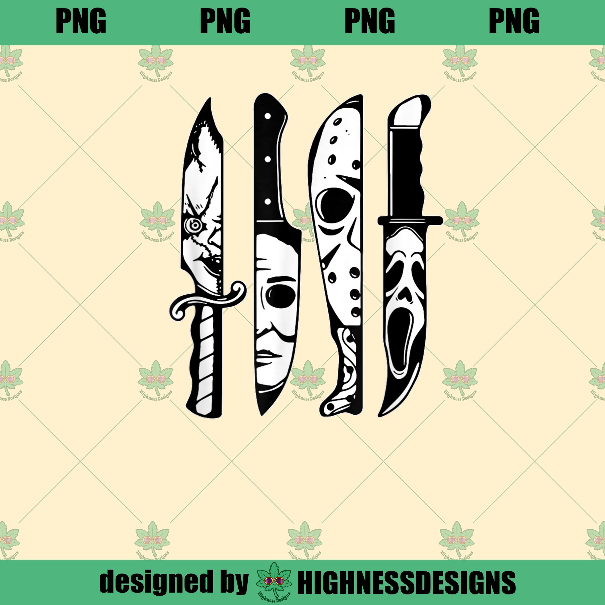 Horror movie characters in knives PNG Download - Inspire Uplift
