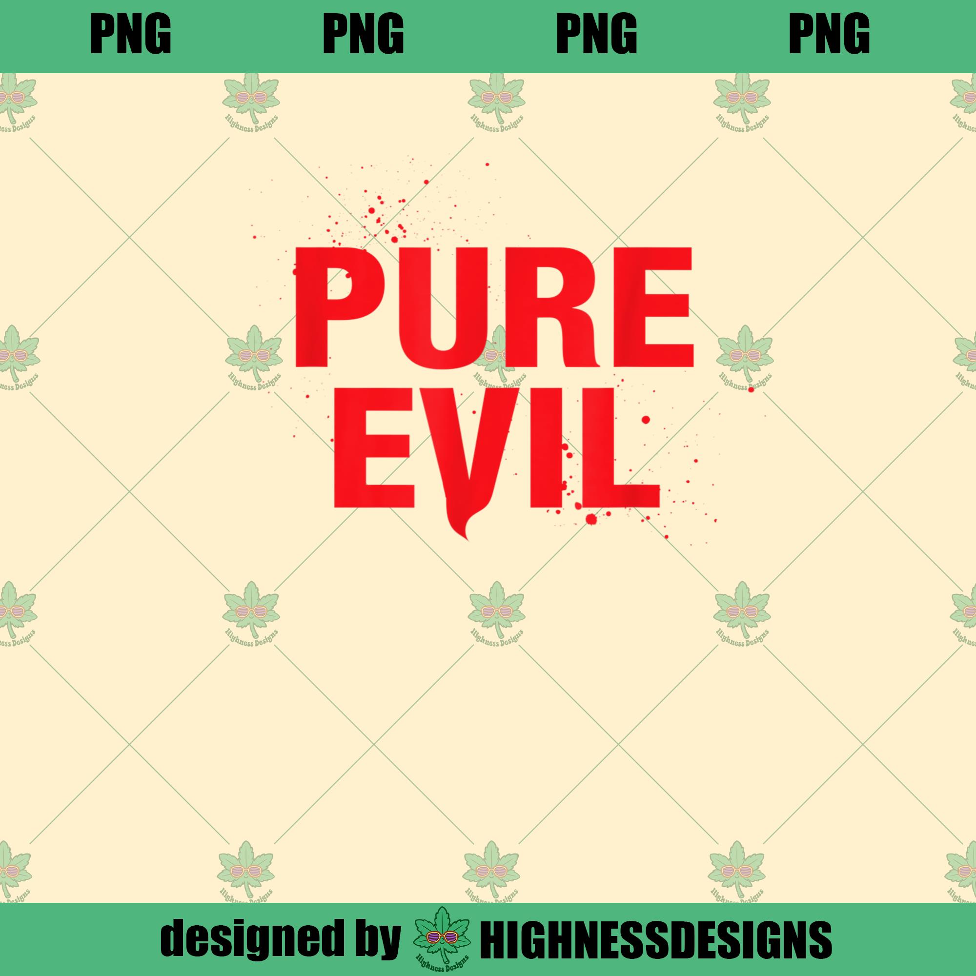 Pure Evil Horror Movie Looking Logo PNG Download | Inspire Uplift
