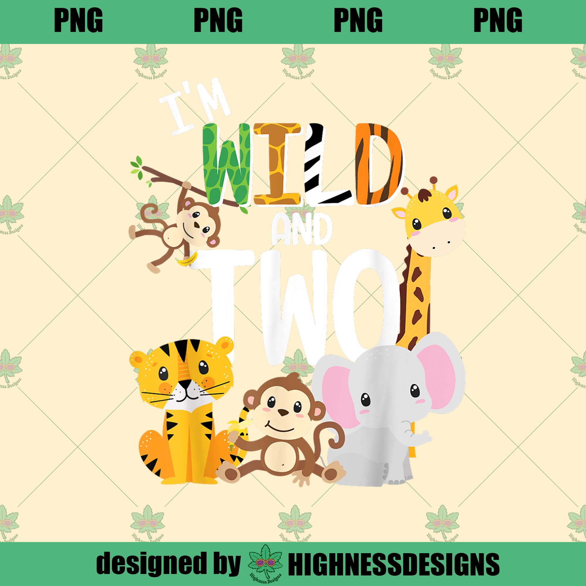 Im Wild and Two Zoo Theme Birthday Safari Jungle Animals Hig - Inspire ...
