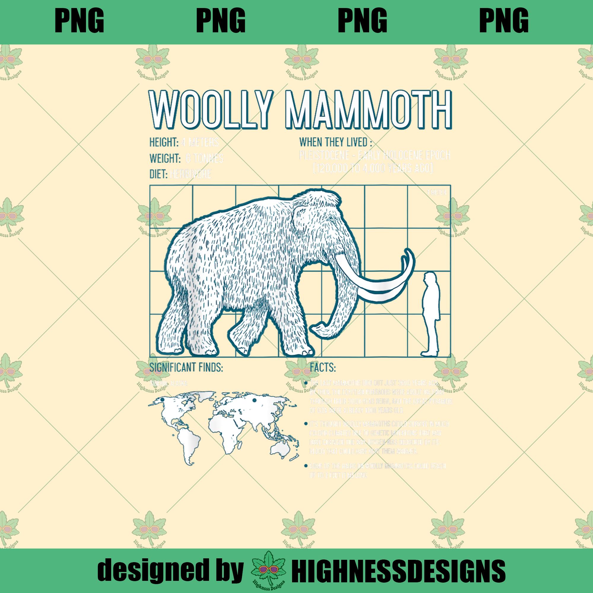 Woolly Mammoth Facts Extinct Animals Vintage Gifts Highness - Inspire ...