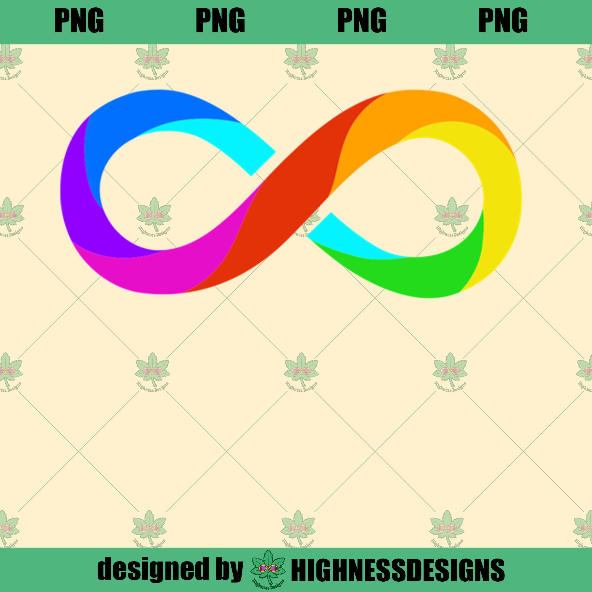 Neurodiversity The rainbow infinity sign Highness Design PNG - Inspire ...