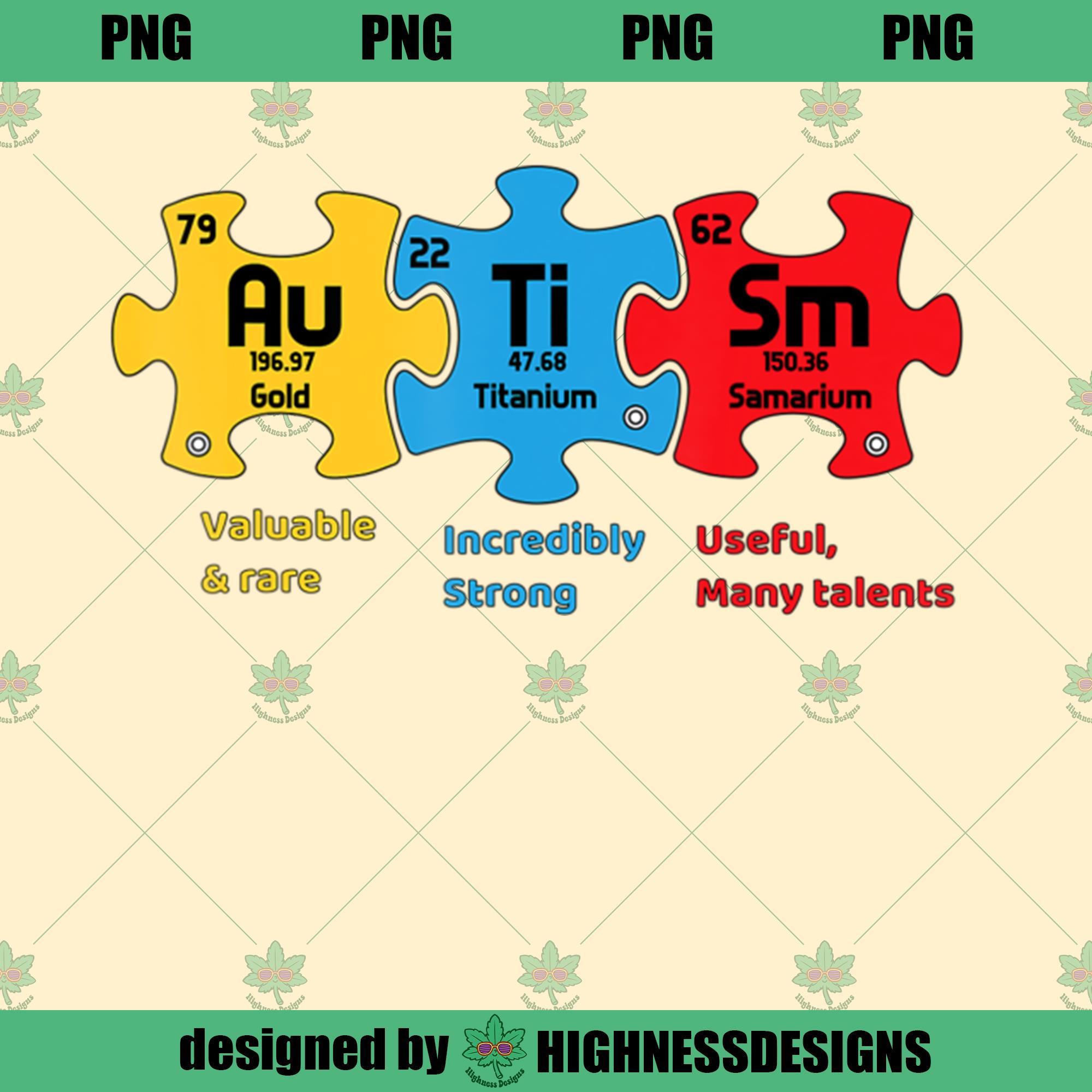 Puzzle Periodic Table Elements World Autism Awareness Highne | Inspire ...