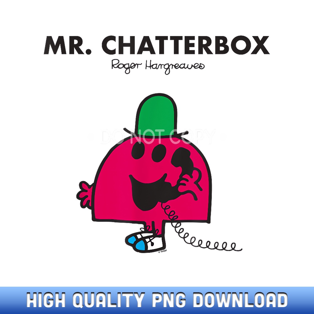 Mr. Men Mr. Chatterbox - Curated Sublimation PNG Bundle - Re | Inspire Uplift