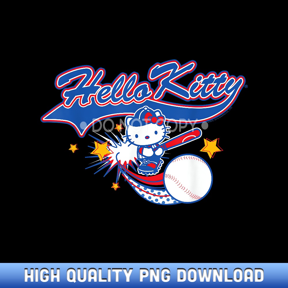 Hello Kitty Home Run Baseball Softball Tee Shirt - Curated S | Inspire ...