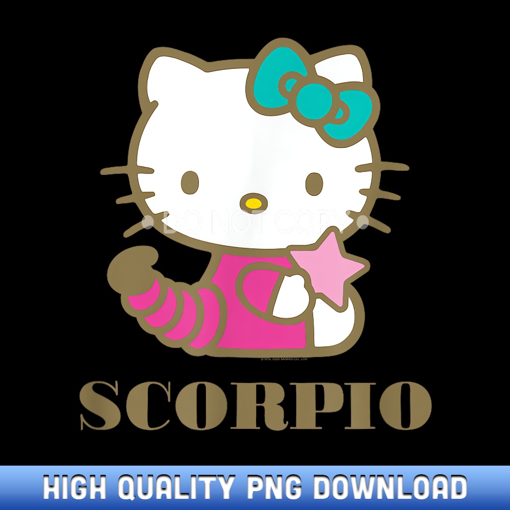 Hello Kitty Zodiac Scorpio - Curated Sublimation PNG Bundle | Inspire ...
