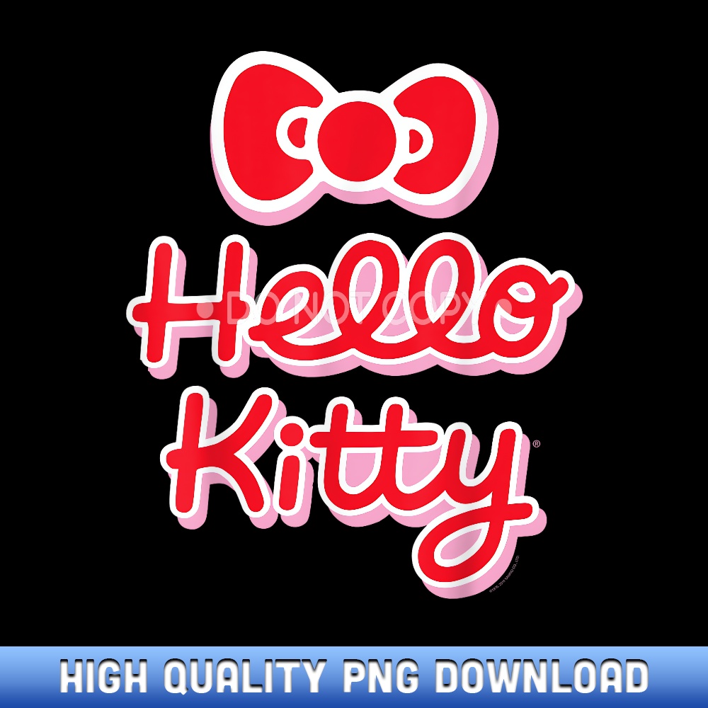 Hello Kitty Signature Logo Tee Shirt - Luxury Sublimation PN | Inspire ...