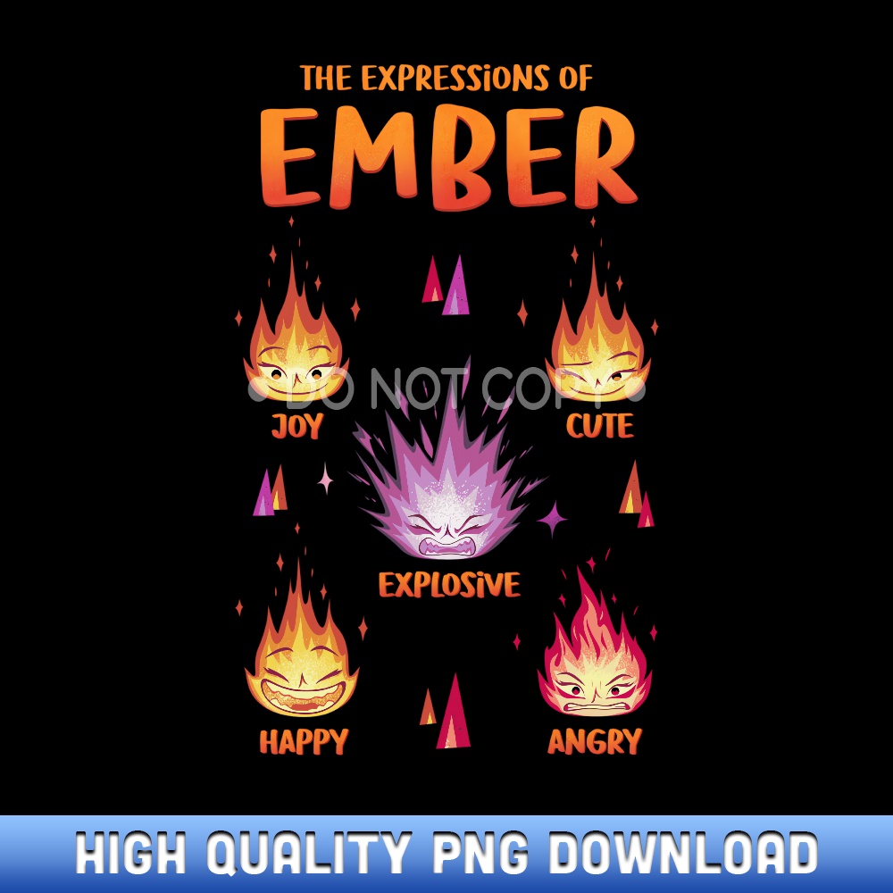 Disney Pixar Elemental The Expressions Of Ember Poster Long | Inspire ...
