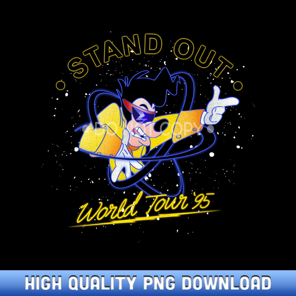 Disney A Goofy Movie Powerline Stand Out World Tour '95 Long | Inspire ...
