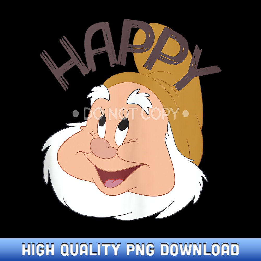 Disney Snow White The Seven Dwarfs Happy Face - Ready-to-Pri | Inspire ...