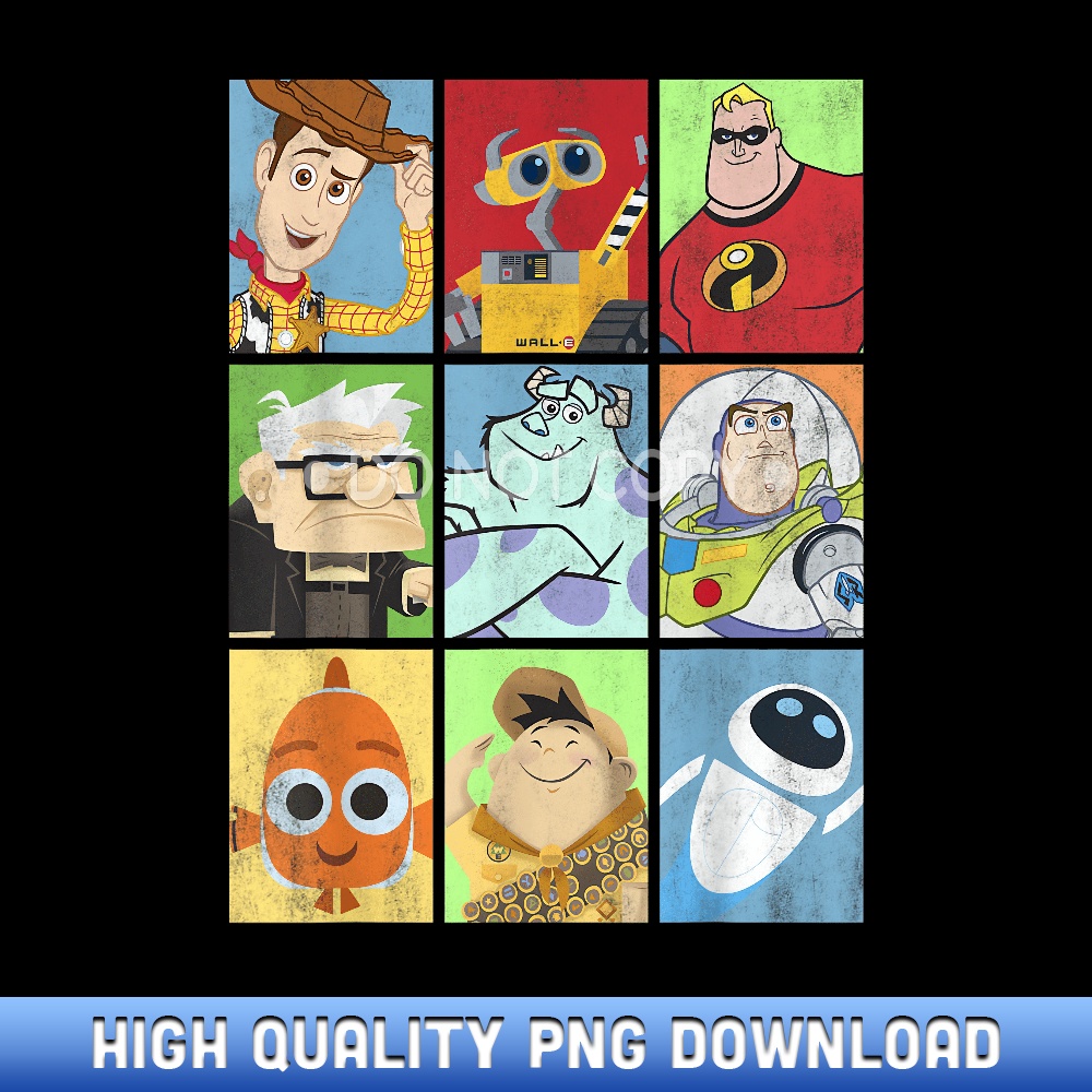 Disney Pixar Collection Iconic Characters Box Up Vintage - S | Inspire ...