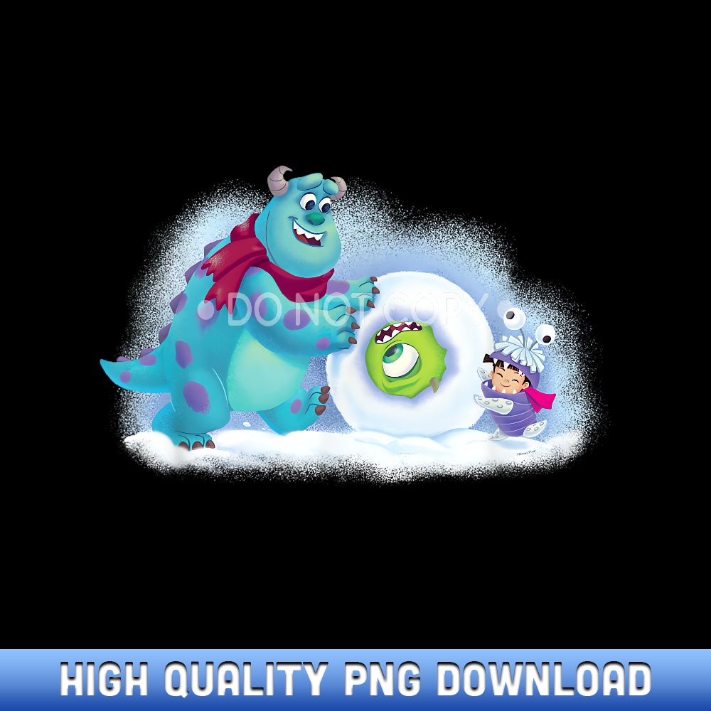 PIXAR Monsters Inc Mike Sully Boo Holiday Snowball - Designe - Inspire ...