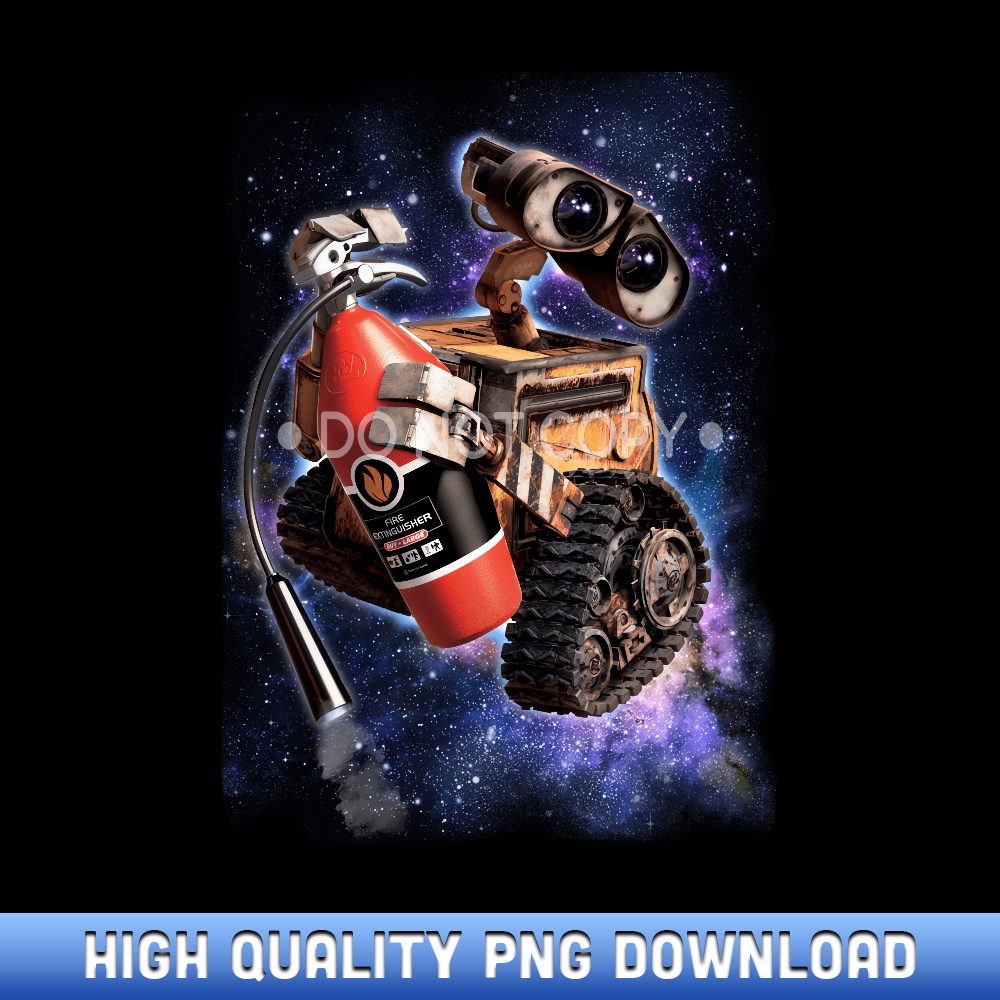 Disney Pixar Wall-E Fire Extinguisher Space Portrait - Artis | Inspire ...