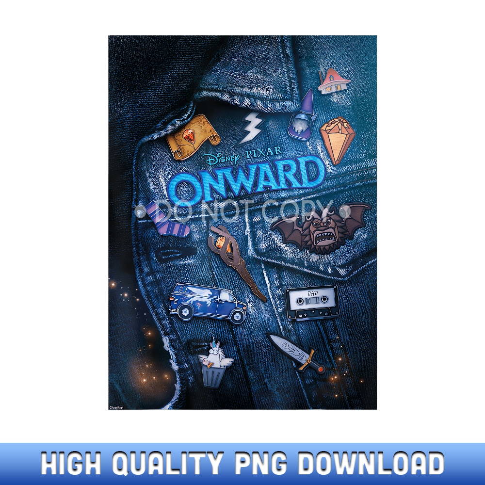 Disney Pixar Onward Barley Vest Patch Poster - Handpicked Su | Inspire ...