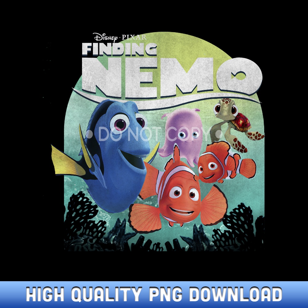Disney Pixar Finding Nemo Group Shot Poster Long Sleeve Tee | Inspire ...
