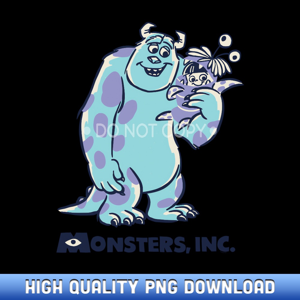 Disney PIXAR Monsters Inc Sulley and Boo Smiles - PNG Sublim | Inspire ...