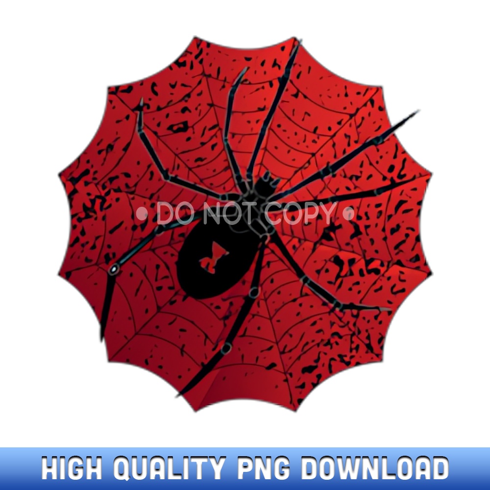 Red Spider Web Creepy Black Widow Front and Back Print - Exc | Inspire ...