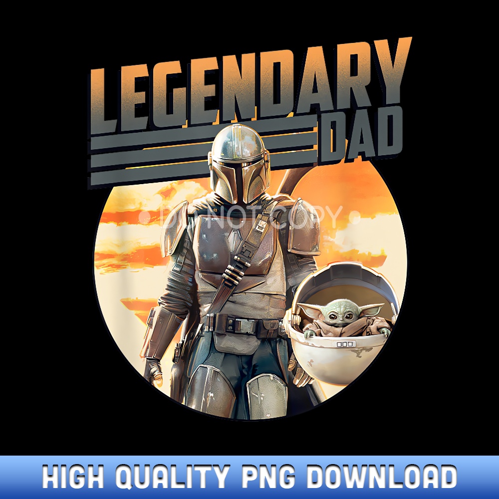 Star Wars The Mandalorian Grogu Father's Day Legend Badge - | Inspire ...