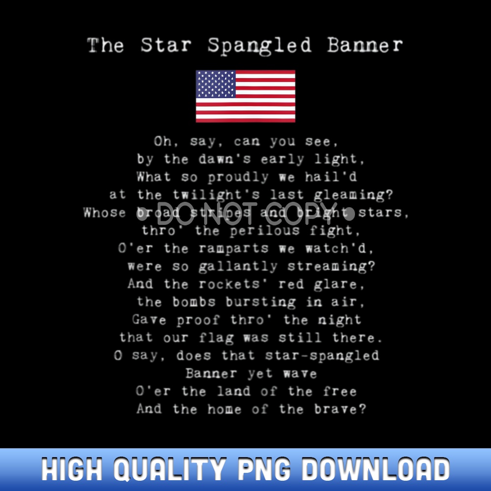 The Star Spangled Banner Patriotic USA 4th Of July - Curated | Inspire ...