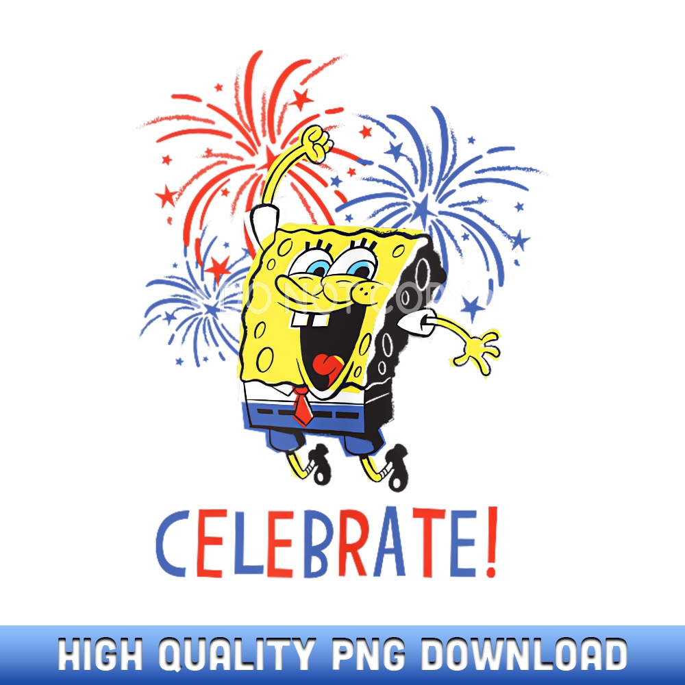 Amazon Essentials SpongeBob SquarePants Celebrate Fourth of | Inspire Uplift