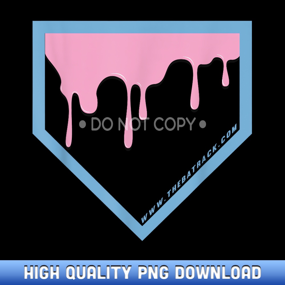 Baseball Home Plate Drip - Customizable Sublimation PNG Temp | Inspire ...