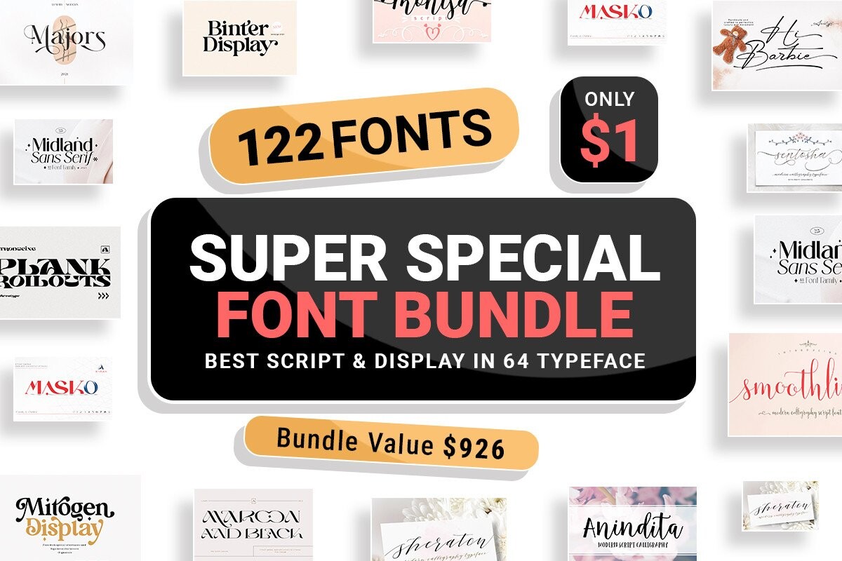 Super Special Font Bundle | Inspire Uplift
