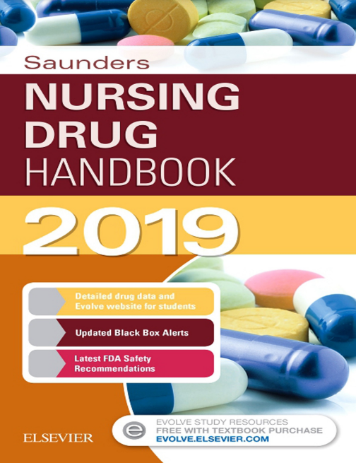 Saunders Nursing Drug Textbook 2019 PDF Download Textbook | Inspire Uplift