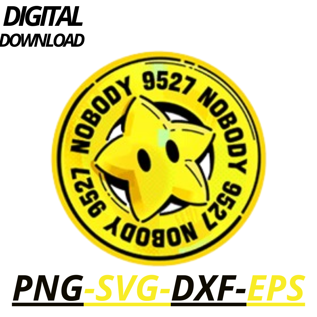 NOBODY : Png / Svg / Dxf / Eps Digital File/ ART | Inspire Uplift