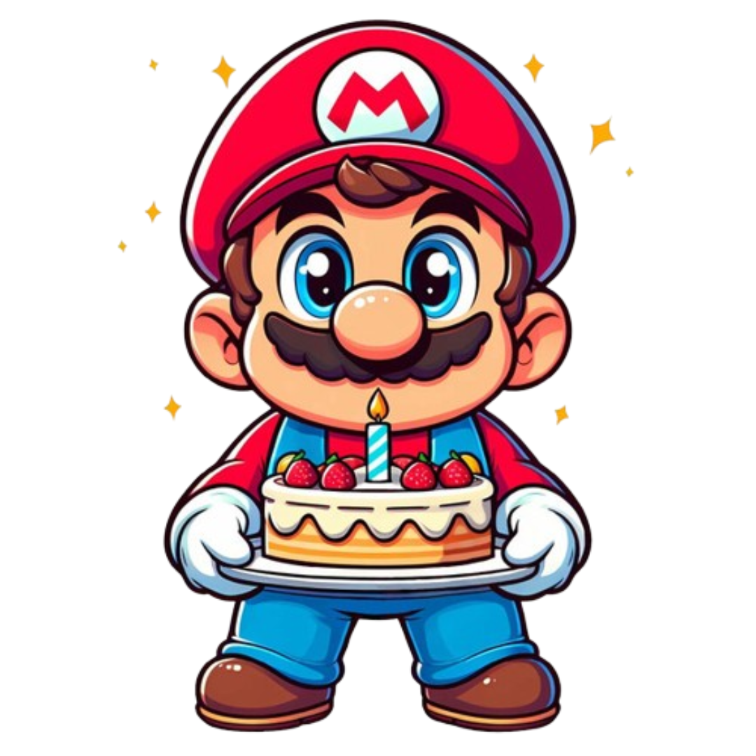 Super Mario Birthday Cake Clipart Transparent Png | Inspire Uplift