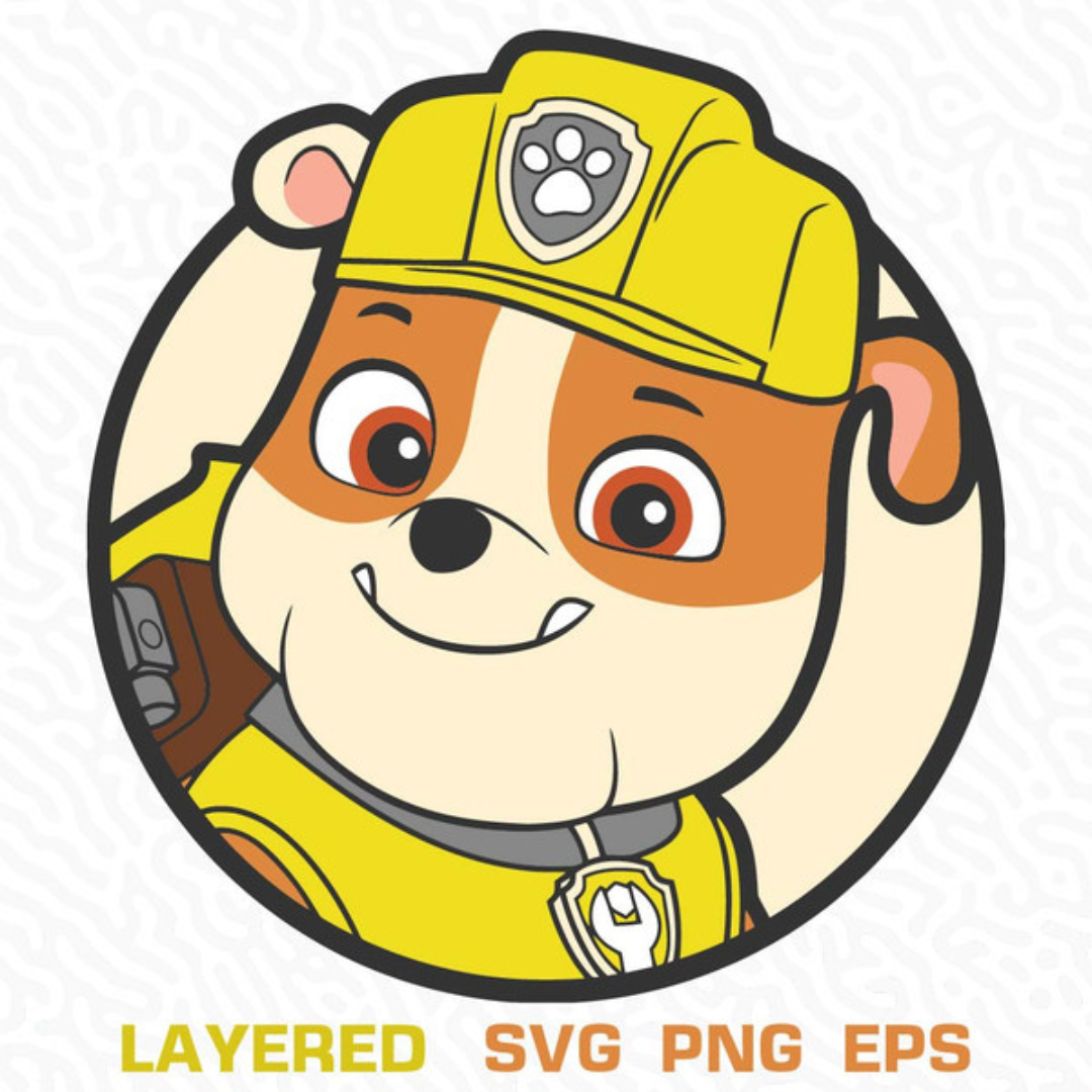 Rubble Paw Patrol Png, Paw Patrol Svg, Paw Patrol Png, Paw P | Inspire ...