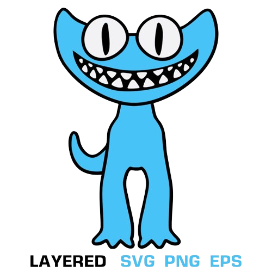 Rainbow Friends Cyan Svg, Rainbow Friends Png, Roblox Svg, R - Inspire ...