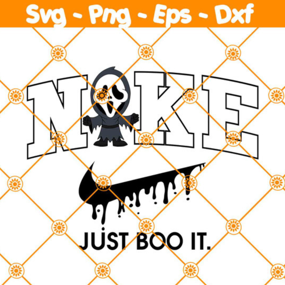 Nike Just Boo It x Baby Ghostface Svg, Horror Character Svg, | Inspire ...