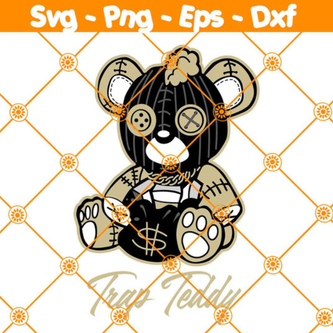 Trap Teddy Svg Svg, Teddy Bear Svg, Gift for Kids Svg, File | Inspire ...