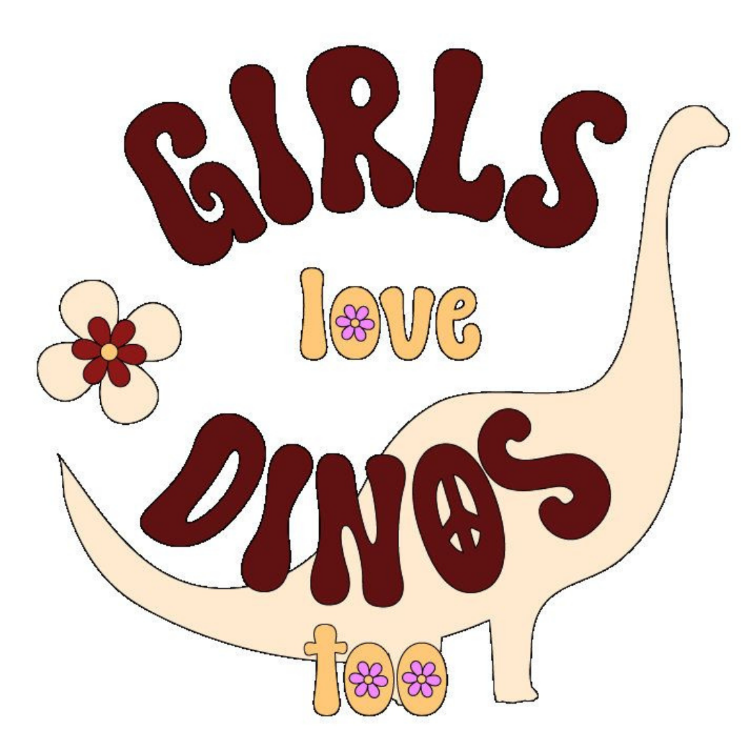 Svg Png cute file girls loves Dino's too Dinosaur cricut scr | Inspire ...