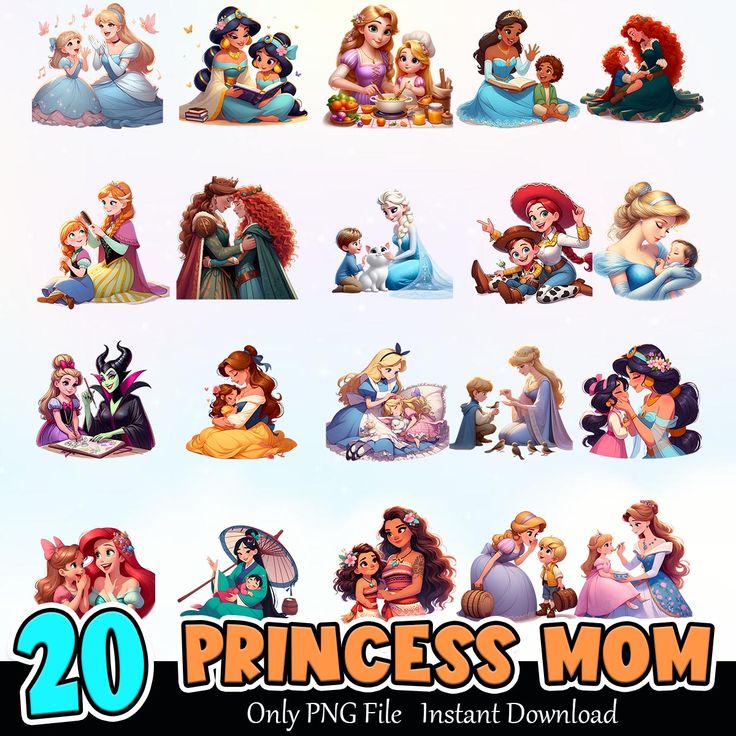 Princess Mom Bundle PNG Instant Download | Inspire Uplift