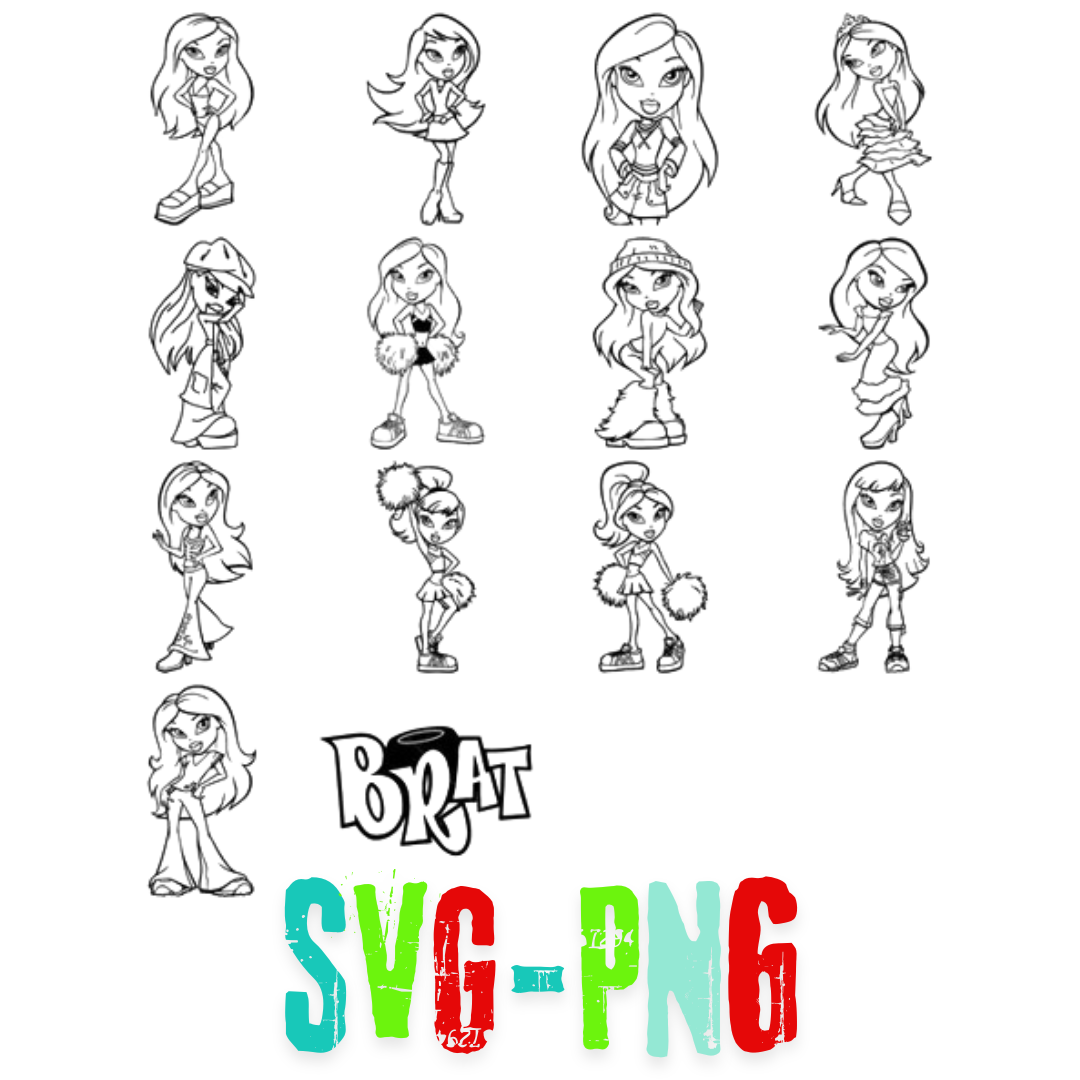Bratz Vector Pack , Bratz SVG, Bratz Doll Design, Bratz Silh | Inspire ...