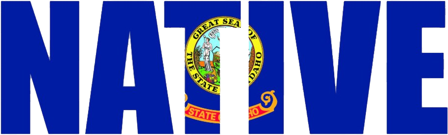 Idaho Native Sticker Self Adhesive Vinyl ID pride - C4108 | Inspire Uplift