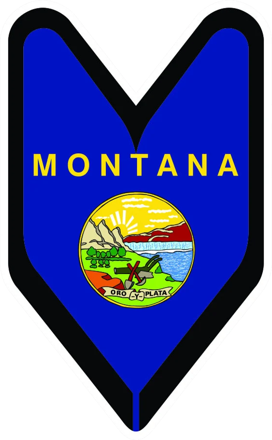 Montana Driver Badge Sticker Self Adhesive Vinyl wakaba leaf | Inspire ...