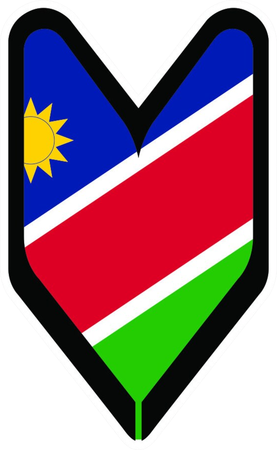 Namibian Driver Badge Sticker Self Adhesive Vinyl wakaba lea | Inspire ...