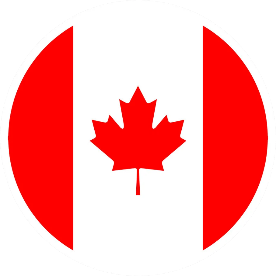 Round Canadian Flag Sticker Self Adhesive Vinyl canada - C13 | Inspire ...