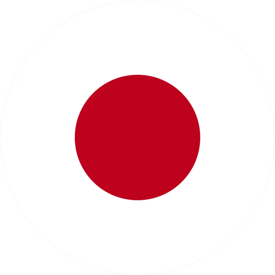 Round Japanese Flag Sticker Self Adhesive Vinyl Japan JPN JN | Inspire ...