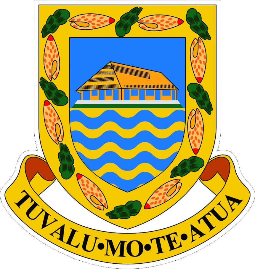 Tuvaluan Coat of Arms Sticker Self Adhesive Vinyl Tuvalu fla | Inspire ...