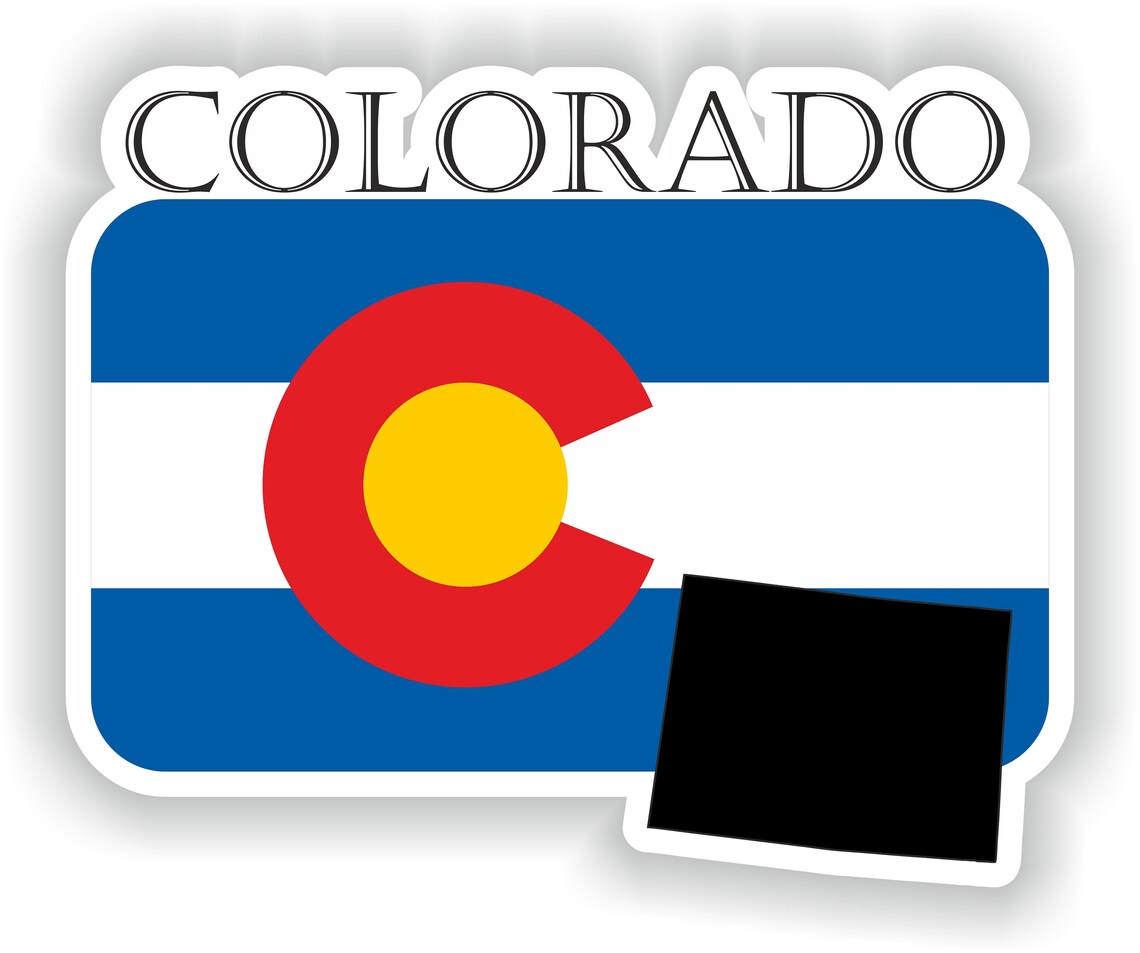 Colorado Sticker Flag MF for Laptop Book Fridge Guitar Motor | Inspire ...