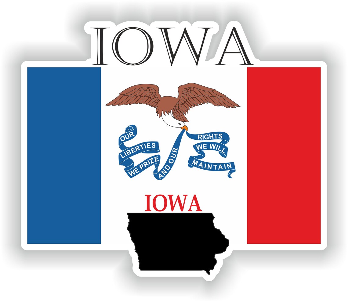 Iowa Country Project Flag - Vinyl Sticker | Inspire Uplift