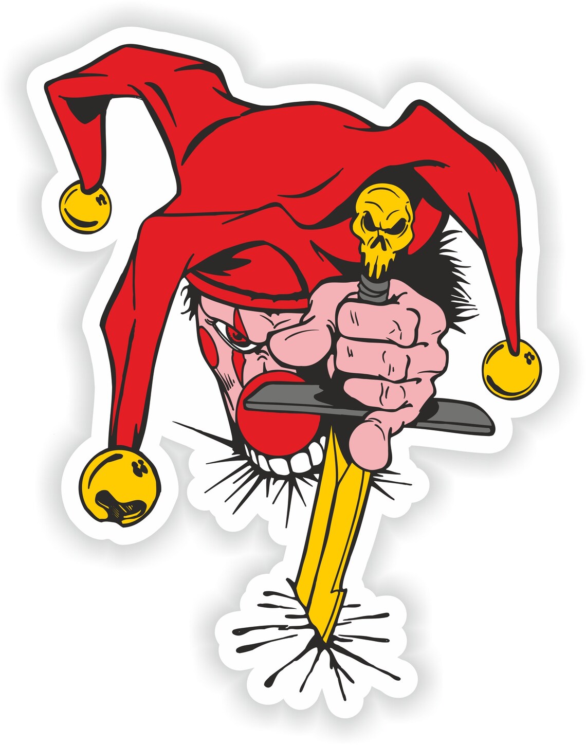 Joker Sticker for Laptop Book Fridge Guitar Motorcycle Helme | Inspire ...