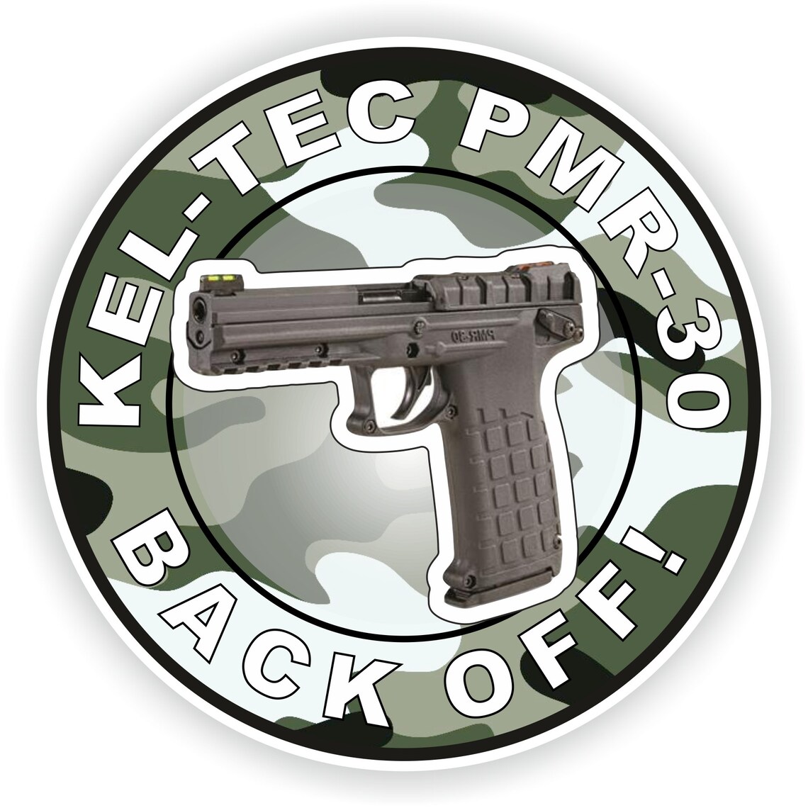 Kel-Tec PMR-30 Pistol Handgun Seal Sticker Back Off Round fo | Inspire ...