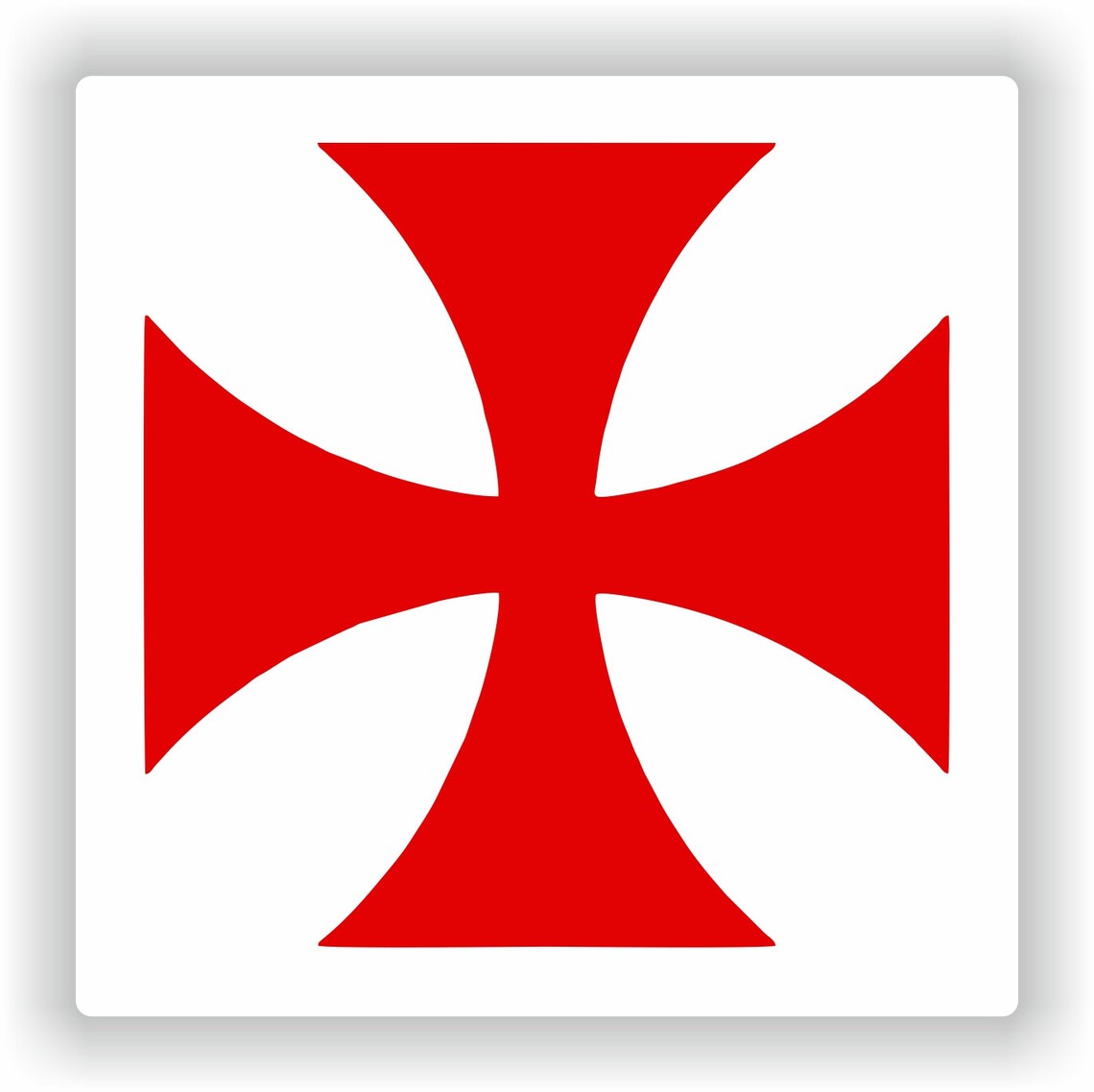 Masonic Emblem Red Cross Freemasonry Sticker for Laptop Book | Inspire ...